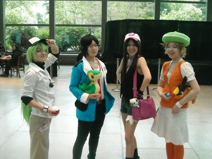 Pokemon Cosplay: Pokemon Cosplay: Cheren and Touko and Bianca and N