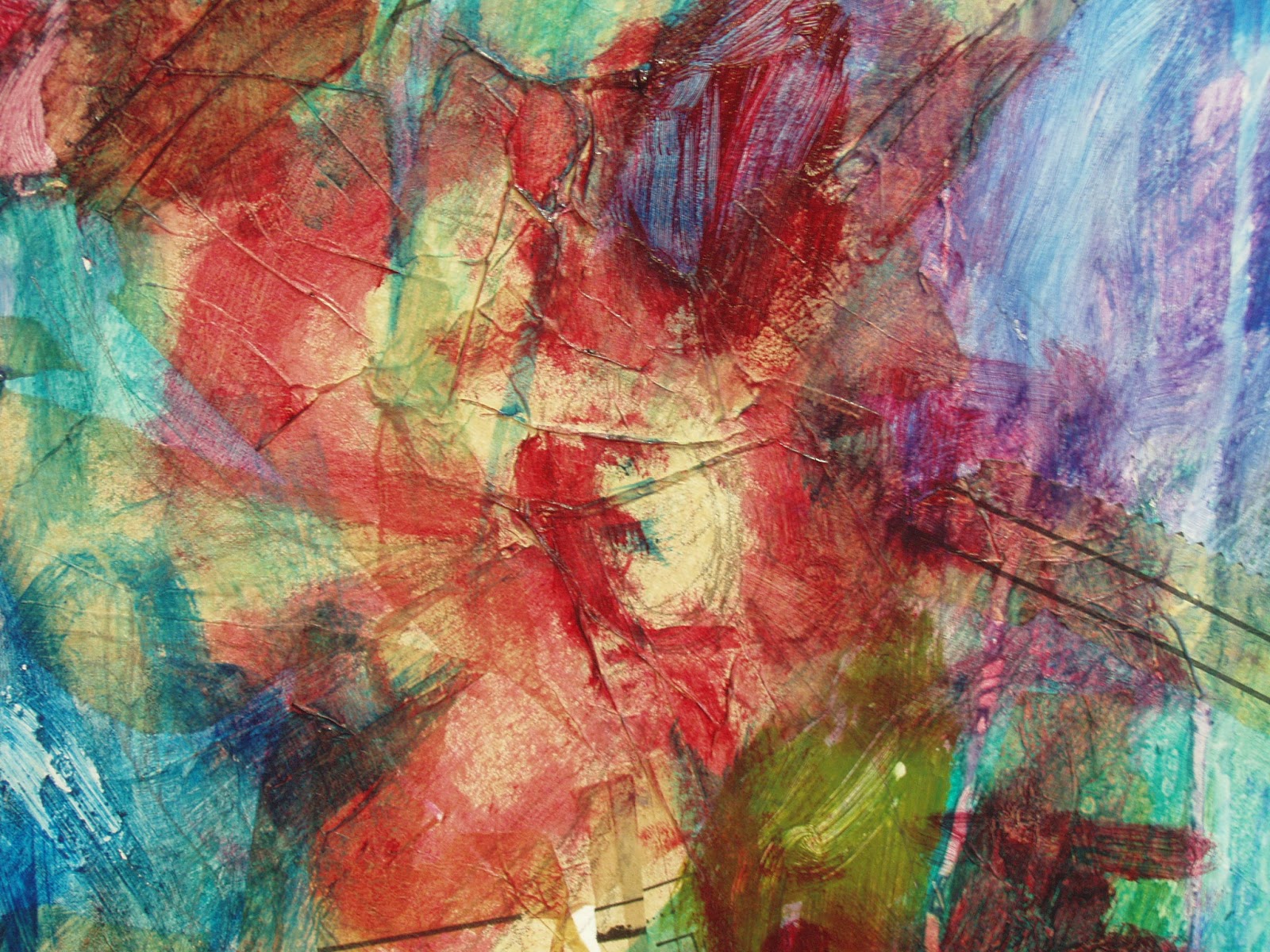 Virginia Dauth - Lyrical Abstract Paintings: Wild Flower Morphed continued