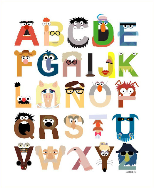 Mike BaBoon Design: Muppet Alphabet - Final version