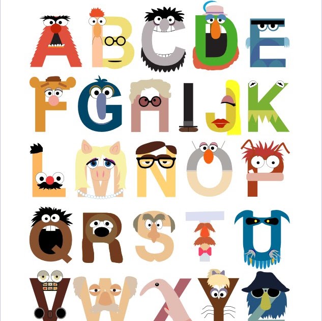 Mike BaBoon Design: Muppet Alphabet - Final version