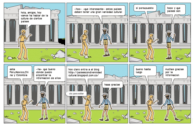 PAÍSES CON DIVERSIDAD CULTURAL : COMIC