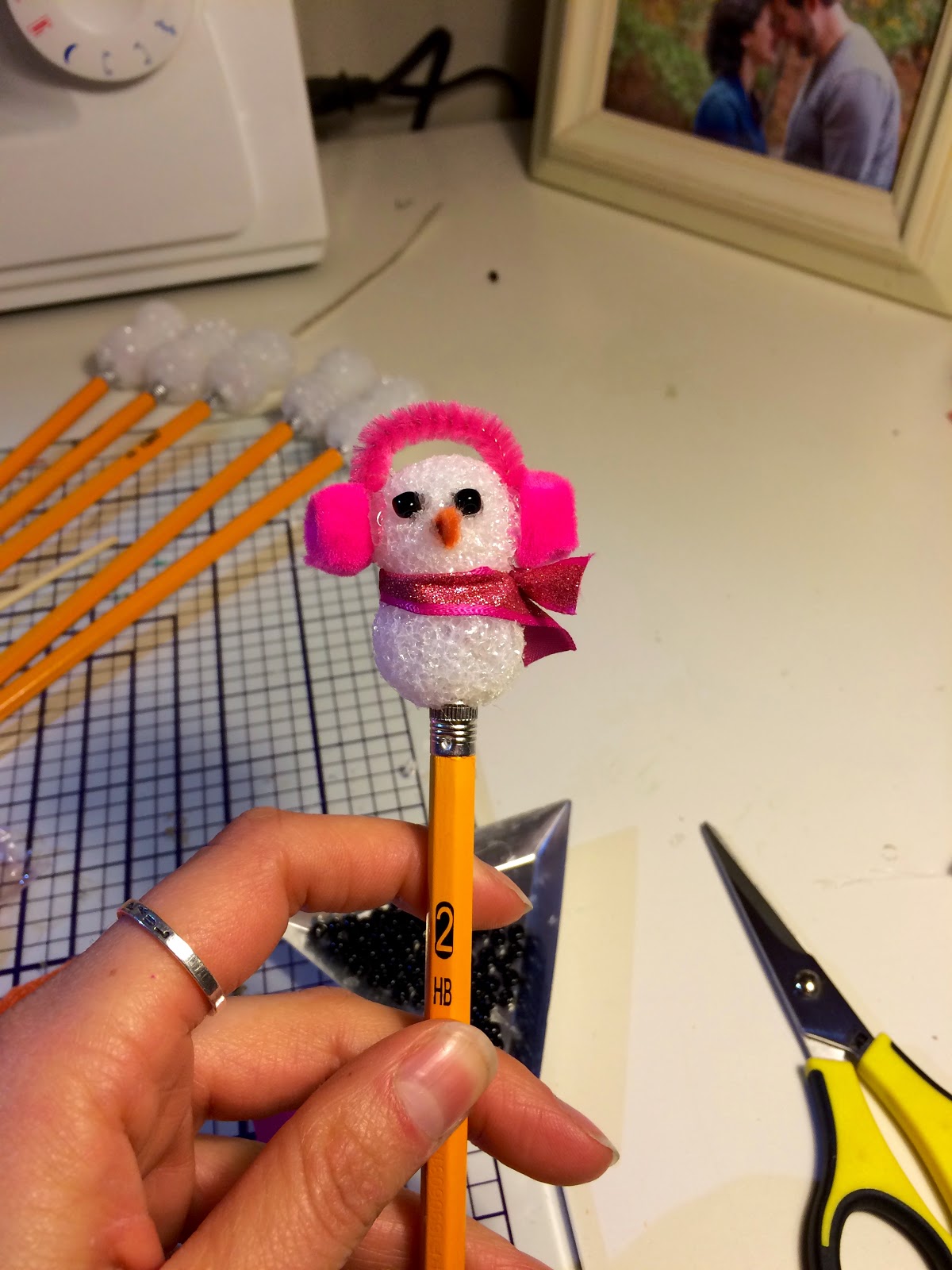 Cut Now, Measure Later : Teacher Gifts: Snowman Pencils