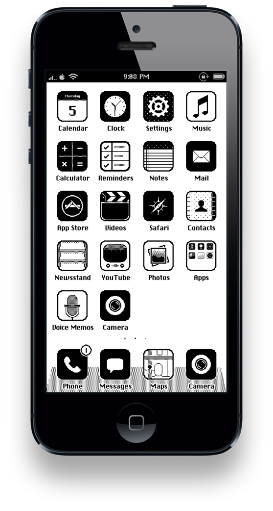 modi5: iOS'86 iPhone 5 Theme