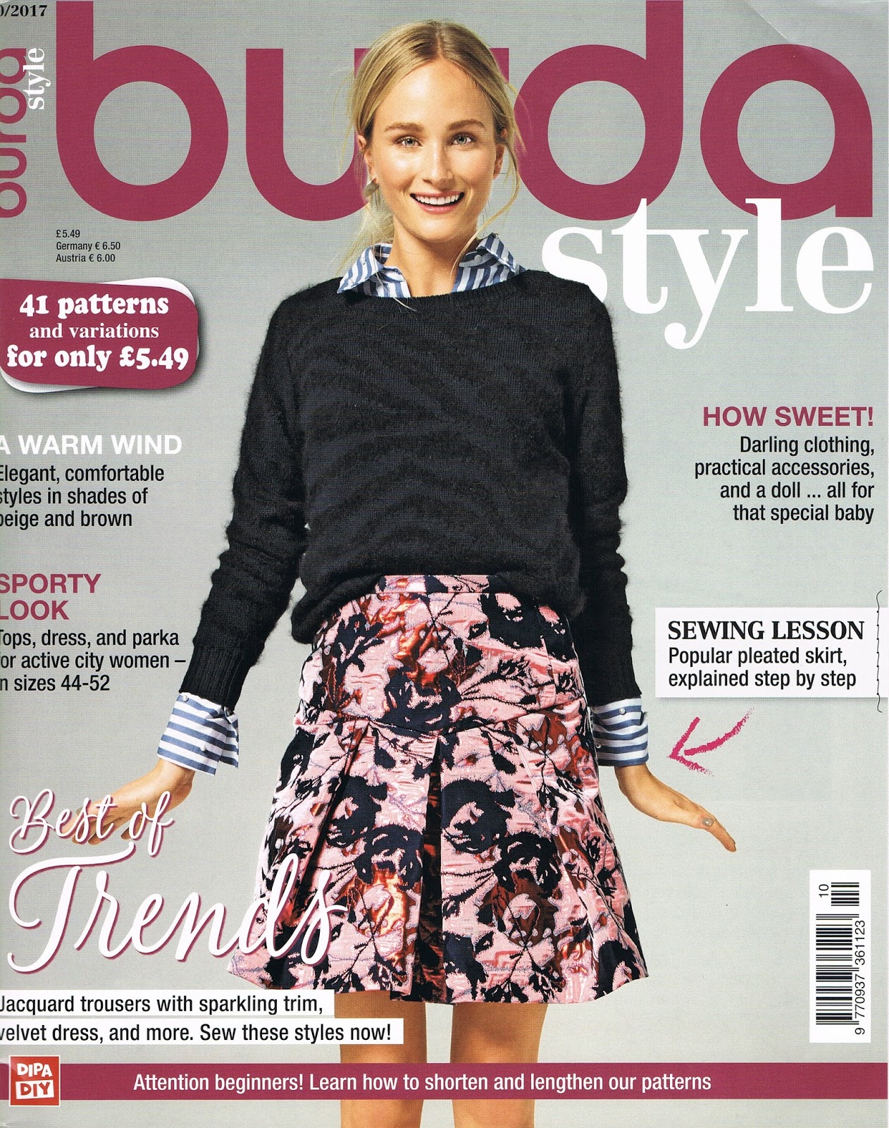 Burda Style 10/2017 - SMF Designs and Friends