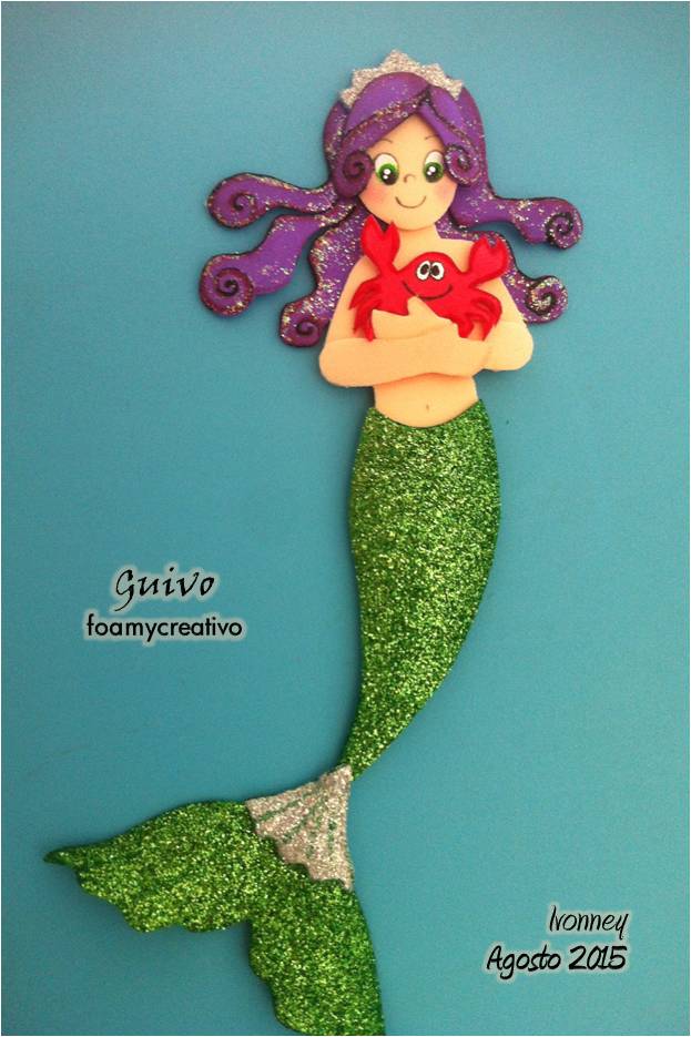 ¡Verano de Sirenas en foamy! Seguimos haciendo mas sirenas... - Ivonney ...