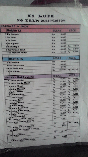 JUS KODE, murah,banyak,kenyang dan bikin sehat! ~ Enjoy every pain!