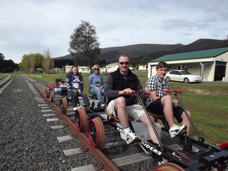 Phillip Overton: Maydena: rail-track riding in Tasmania