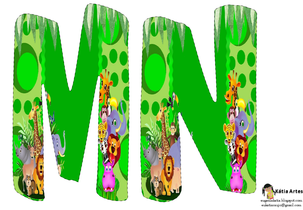 Lindo alfabeto de la selva. - Oh my Alfabetos!