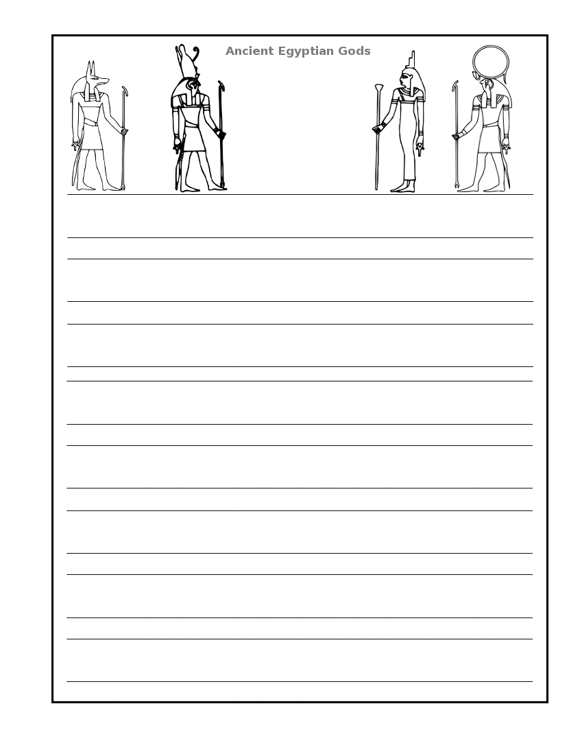 Clubhouse Academy: Ancient Egypt Notebooking Pages