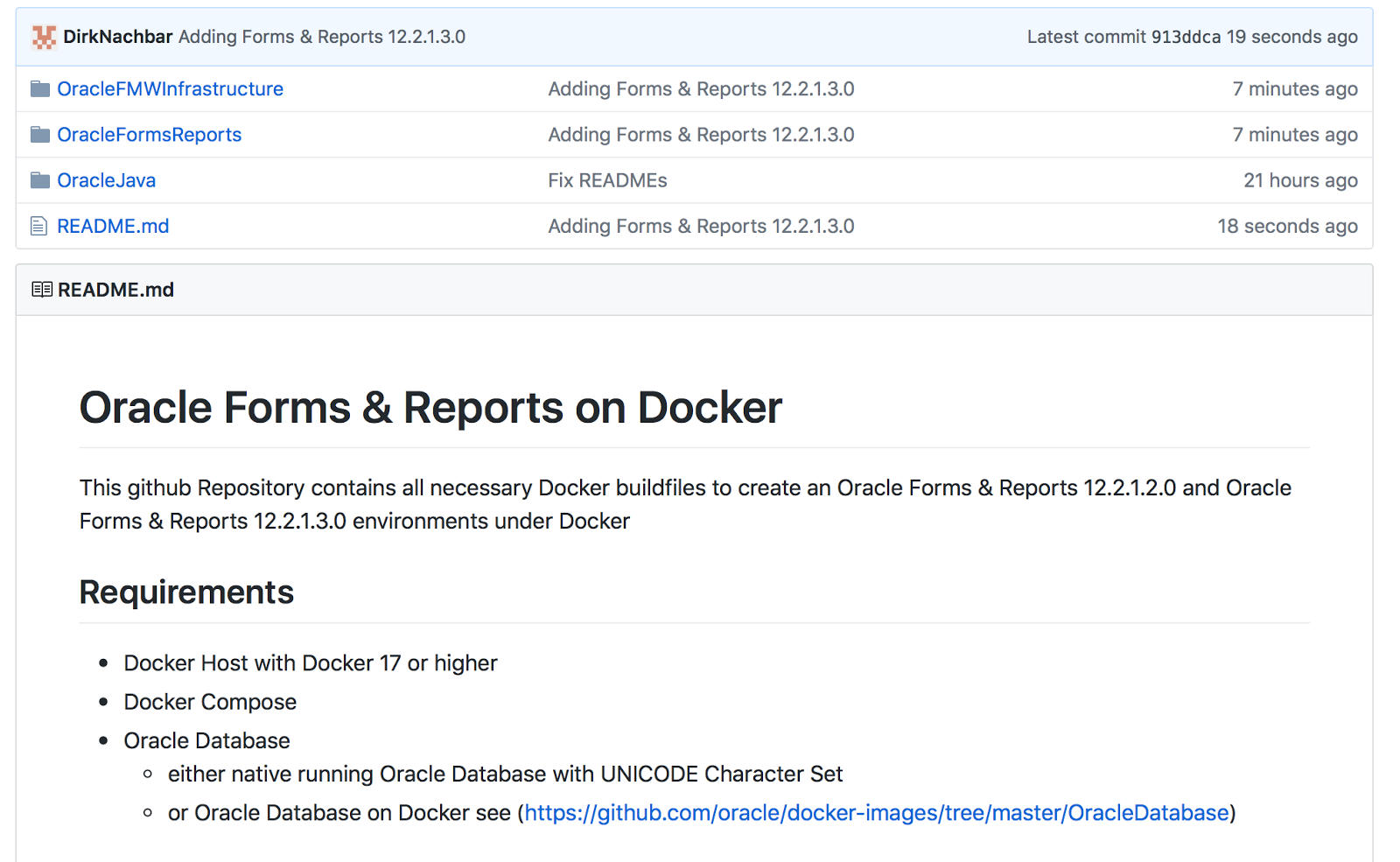 Oracle Forms And Reports 12 2 1 3 0 In Docker ~ Dirk Nachbar This Blog Is Discontinued Its Only