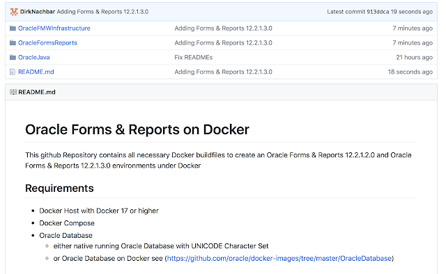 Oracle Forms & Reports 12.2.1.3.0 in Docker ~ Dirk Nachbar: This Blog ...