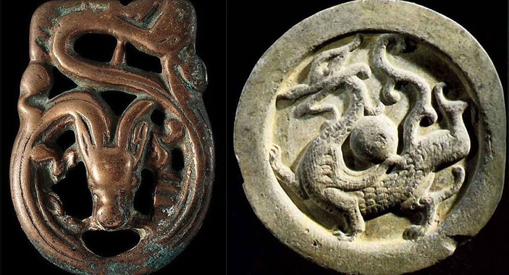 A New Chronology: Roman depictions of dragons (in chronological order)