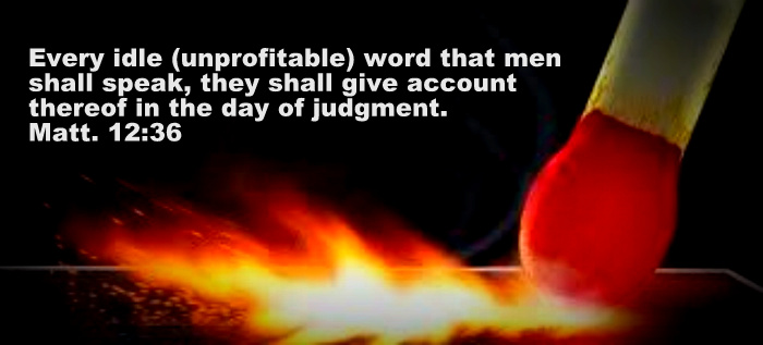 Sowing The Seeds Of Truth IDLE WORDS AND FOOLISH TALKING sowing-the-seeds-of-truth-idle-words-and-foolish-talking