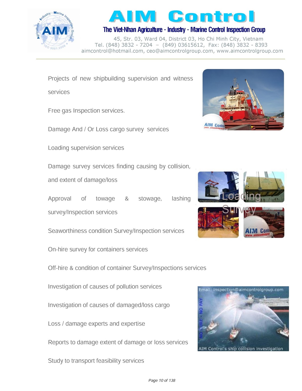 Loading Supervision and Inspection: Inspection during loading operation