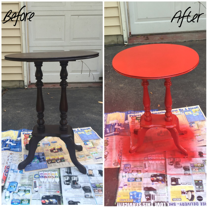 DIY: Spray Painted Table — Patty's Kloset