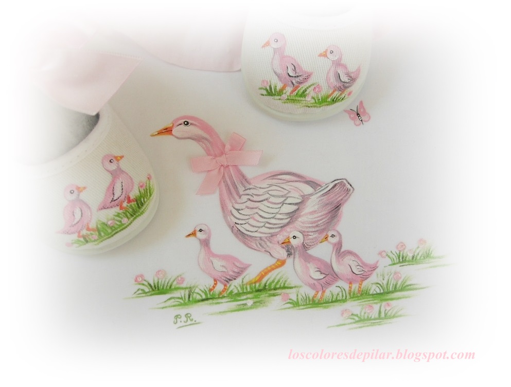 LOS COLORES DE PILAR: Patitos rosas