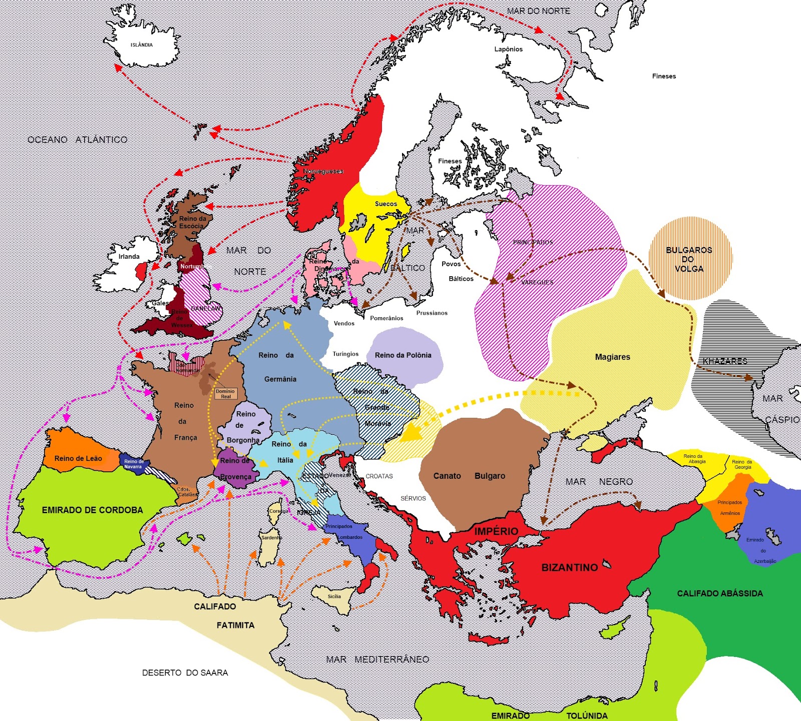 EUROPA HISTÓRICA: EUROPA - 900 dC