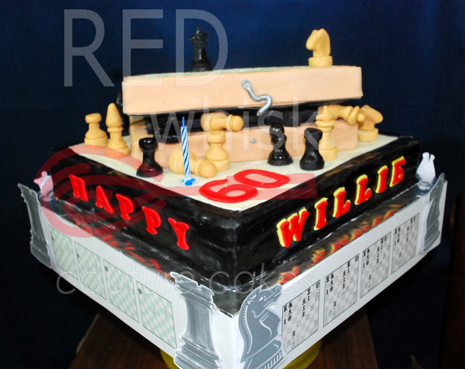 RED whisk Couture Cakes: Chess Cake