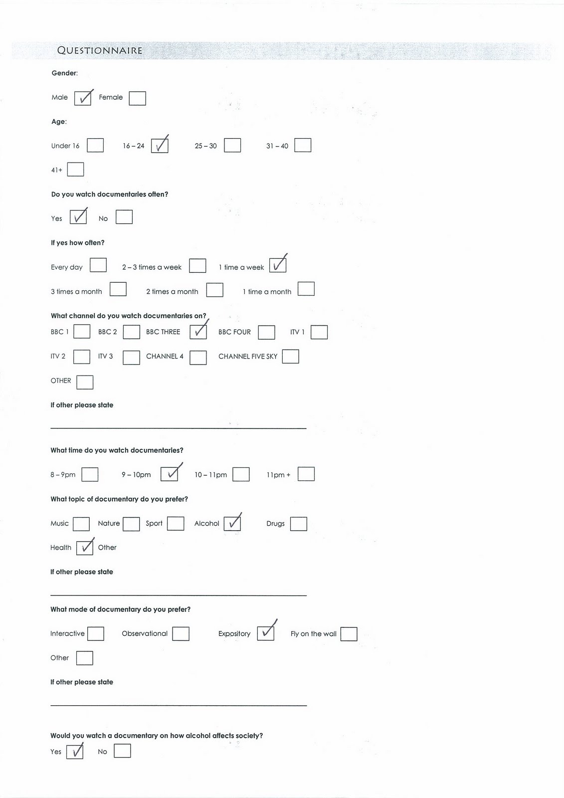 A2 Media Studies Coursework: January 2011