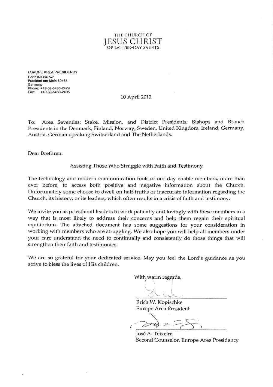 Christian Apologetics UK: An Open Letter to Europe Area Presidency of ...