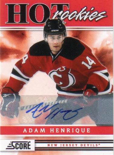 Hell's Valuable Collectibles: Adam Henrique Autograph Card