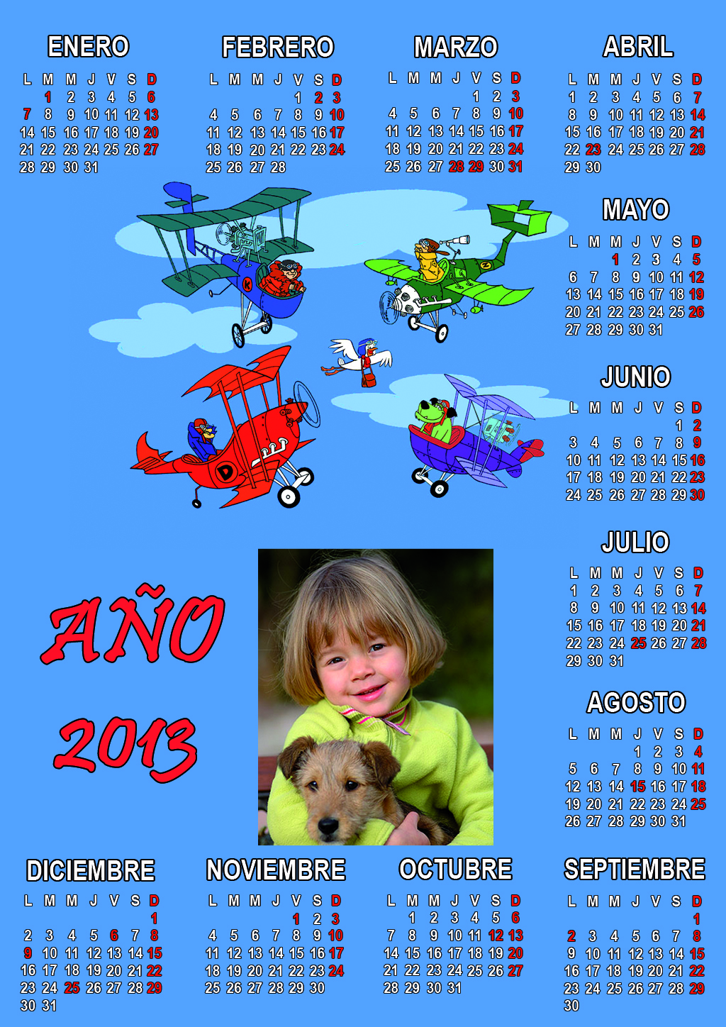 Tus Cartas Personalizadas: Calendarios Infantiles y familiares