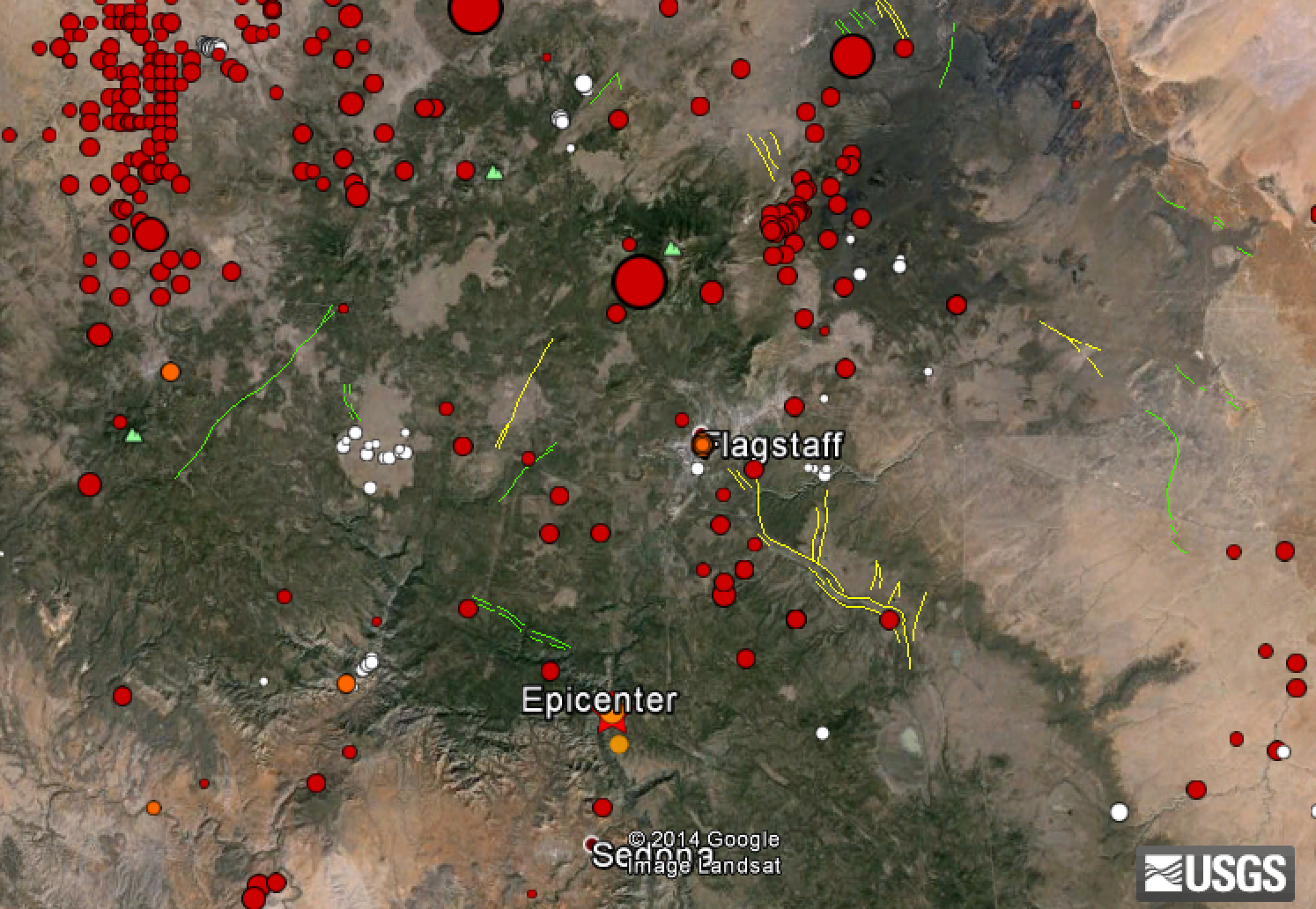 Active Tectonics: November 30, 2014 M4.7 earthquake between Sedona and ...