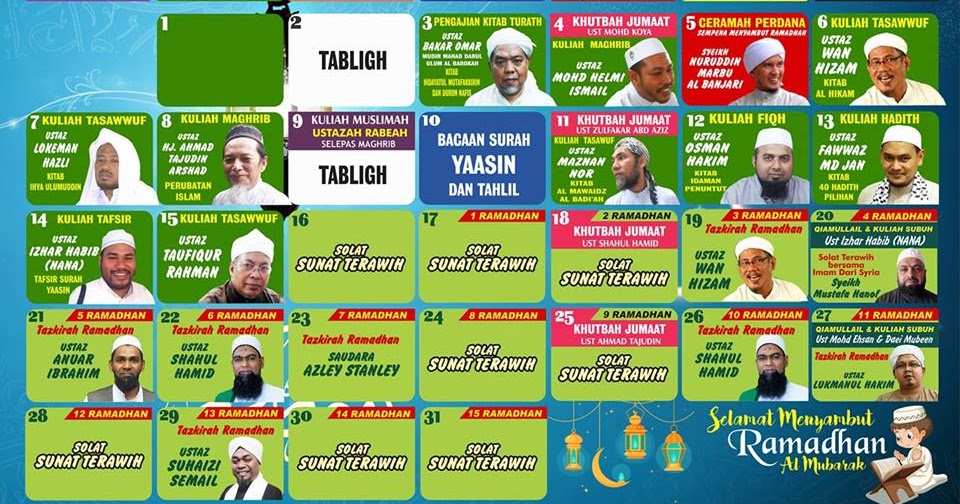Hebahan Masjid: Jadual Majlis Ilmu & Program Masjid Bandar Baru Ayer ...