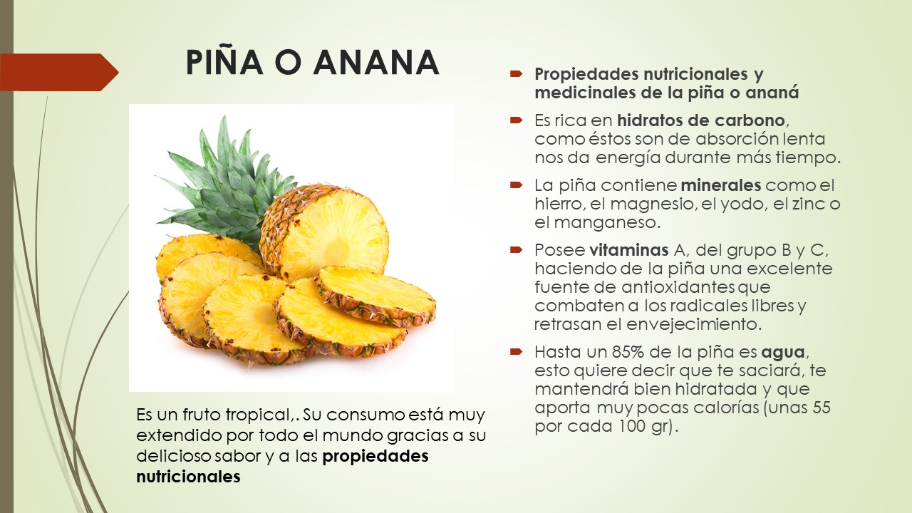 Munay- productos artesanales saludables: Propiedades de la Piña