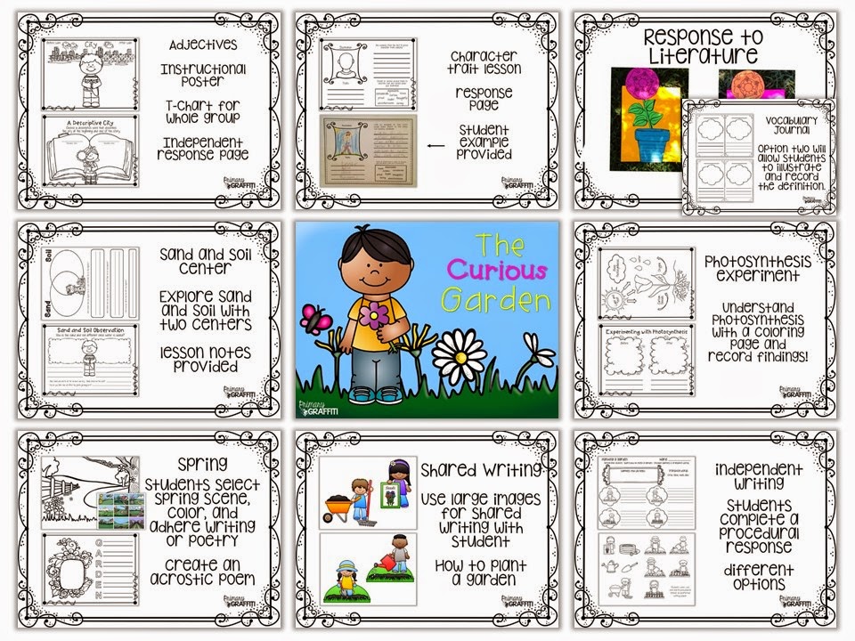 Primary Graffiti: The Curious Garden {Book Companion}