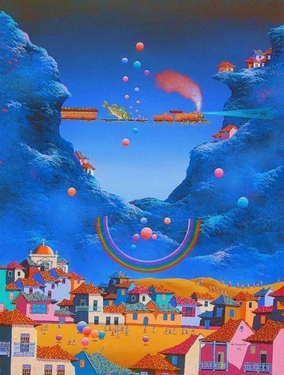 El arte es su máxima expresión : Paisajes con trenes voladores, Gonzalo ...