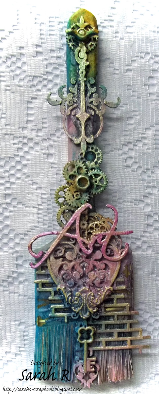 Scattered Pictures and Memories: Mixed Media Altered Paint Brush ...