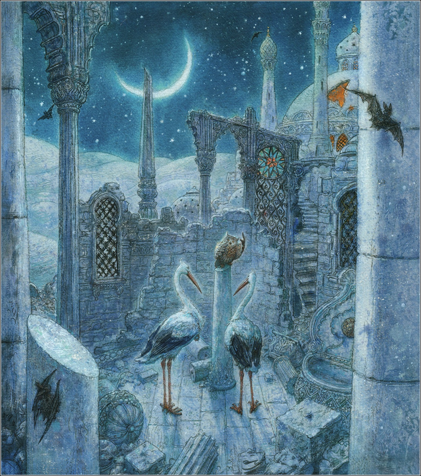 ONCE UPON A BLOG: Caliph Stork by Wilhelm Hauff, Illustrated by Anton ...