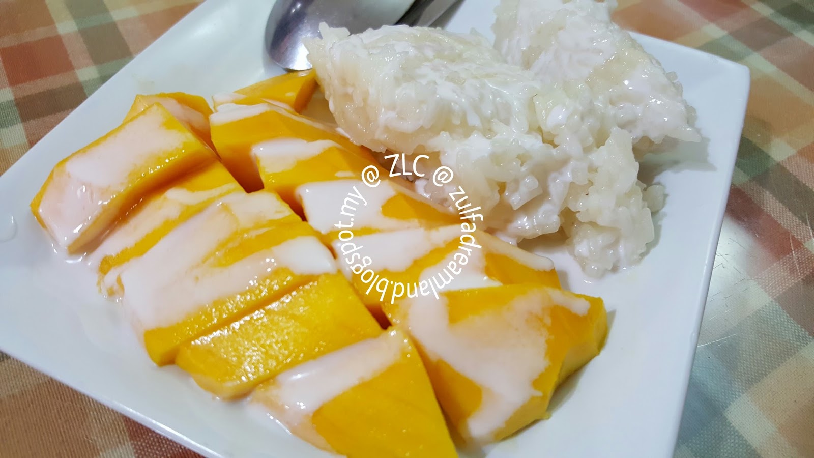 ZULFAZA LOVES COOKING: Pulut mangga harum manis lajen