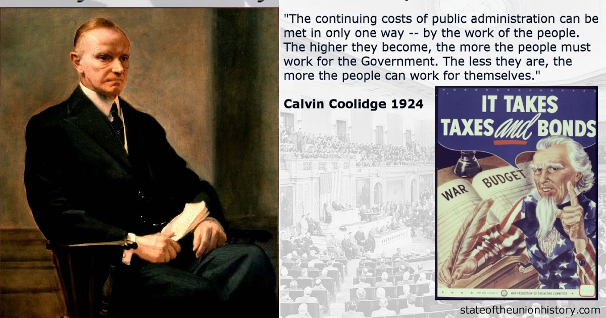 State of the Union History: 1924 Calvin Coolidge - Tax Freedom Day