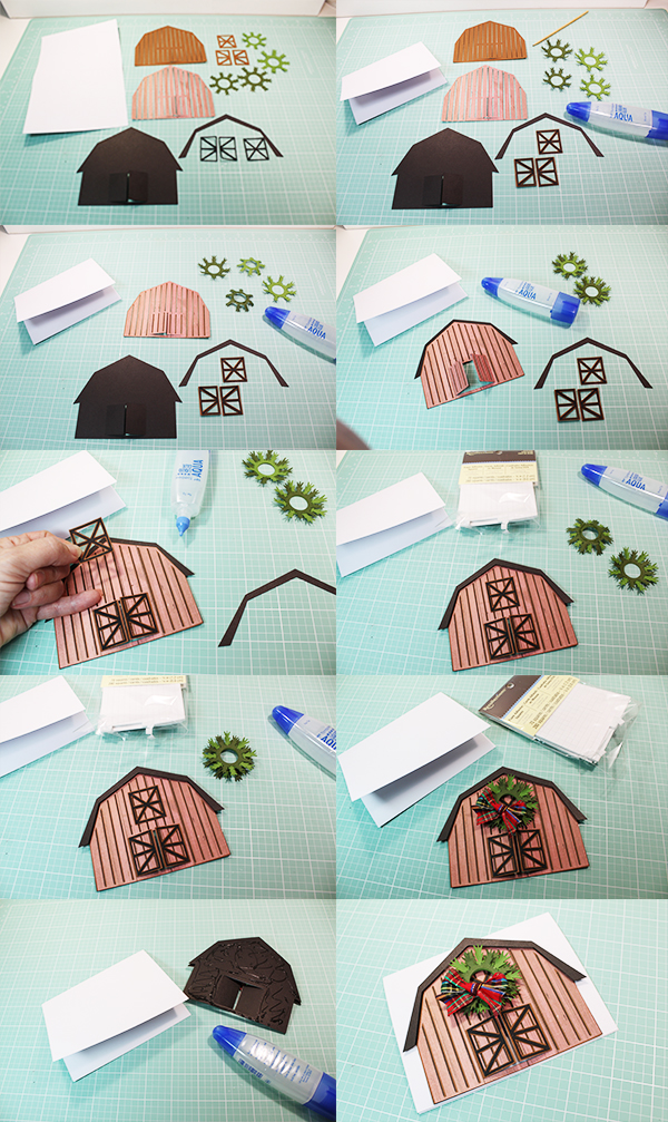 JMRush Designs: Winter Barn Card