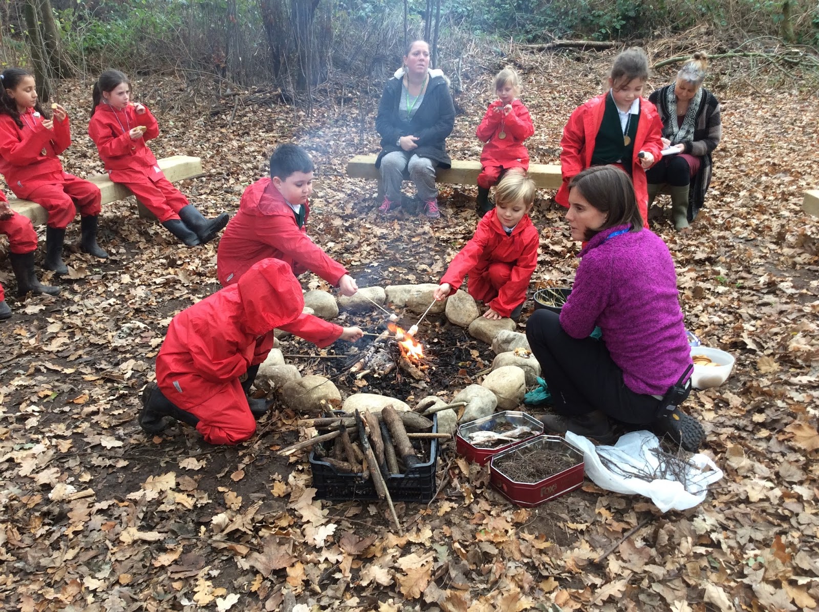 Mead Primary: Final Forest School Fire!