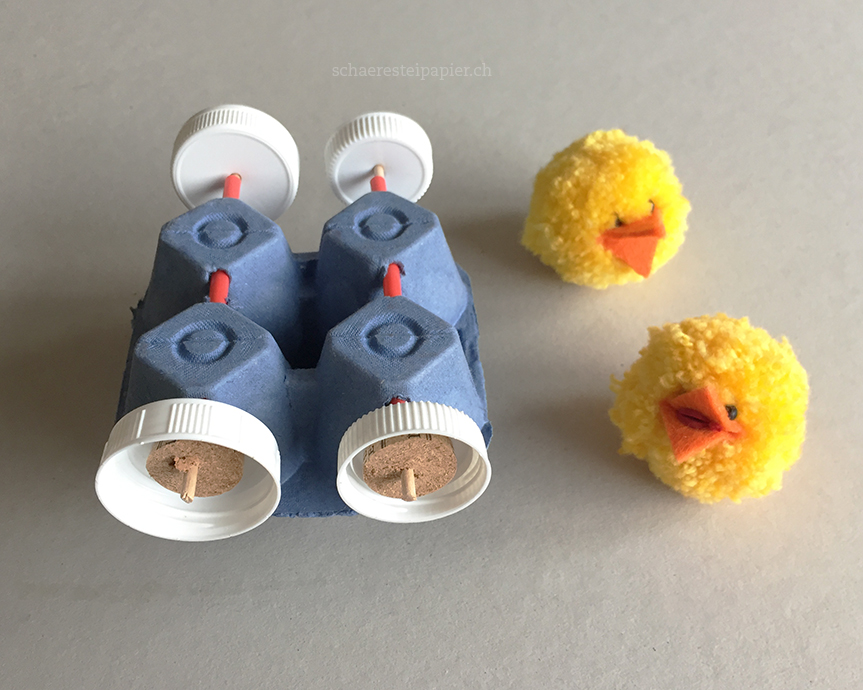 schaeresteipapier: Egg Racer - das Auto für auf den Ostertisch