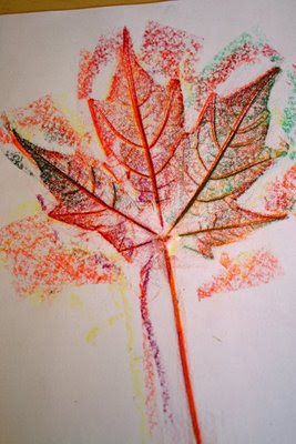 Art & Science Club {for kids}: Leaf Rubbings