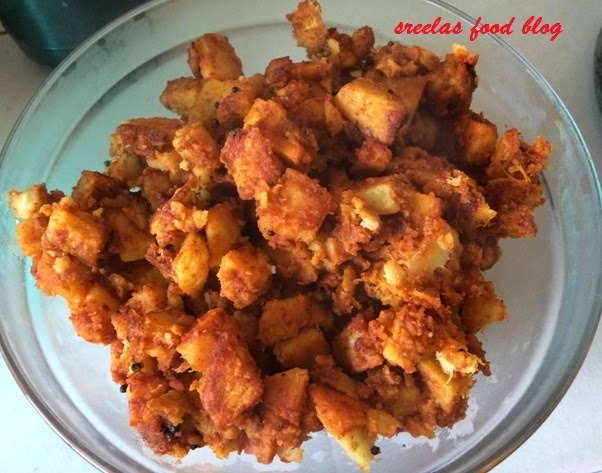 Sreelas Food Blog Chenayamkarunai Kizhangu Fry