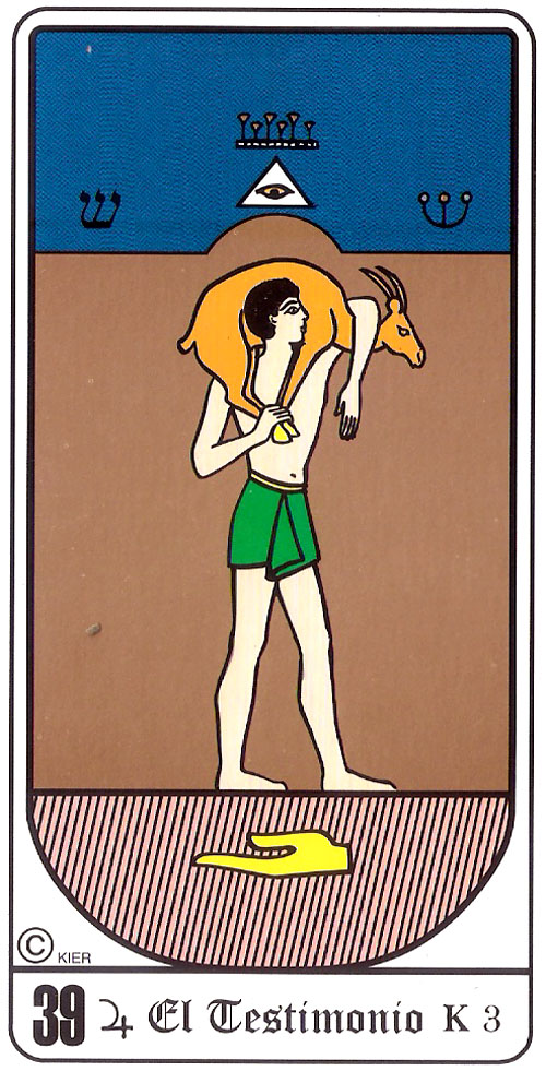 TAROT CAFE...: EL TESTIMONIO (Arcano Menor Nº 39 - TAROT EGIPCIO)