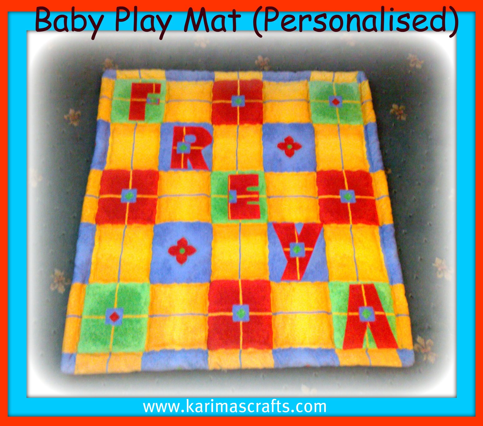 Karima's Crafts: Baby Play Mat - Upcycling