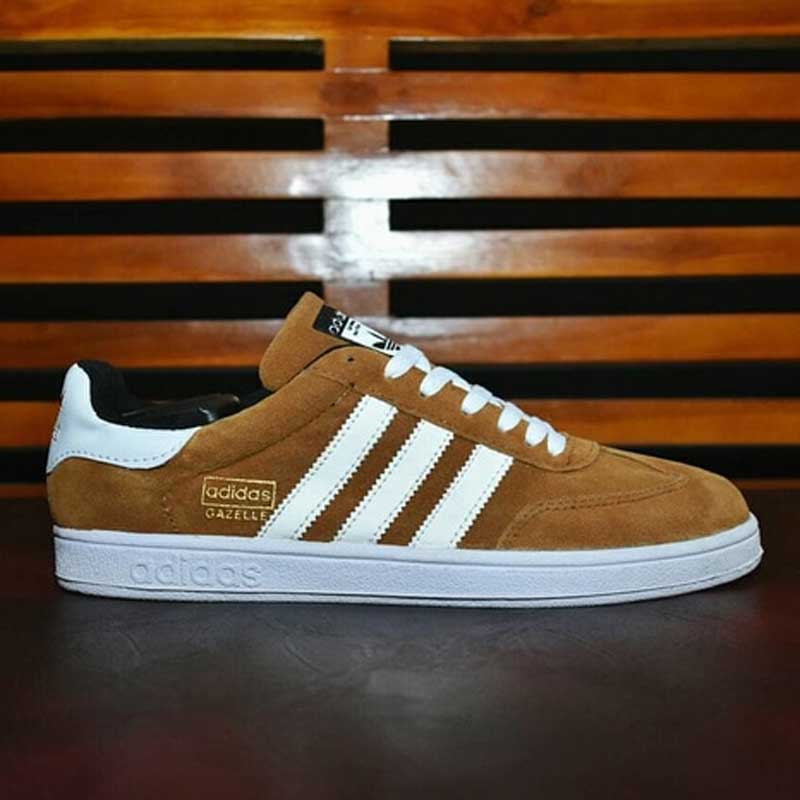 Sepatu Adidas Gazelle Coklat Muda Putih Grade Original [SAG006 ...