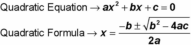 Quadratic Formula - Math's Buddies