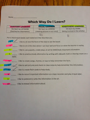 Ms. Sepp's Counselor Corner: Learning Styles