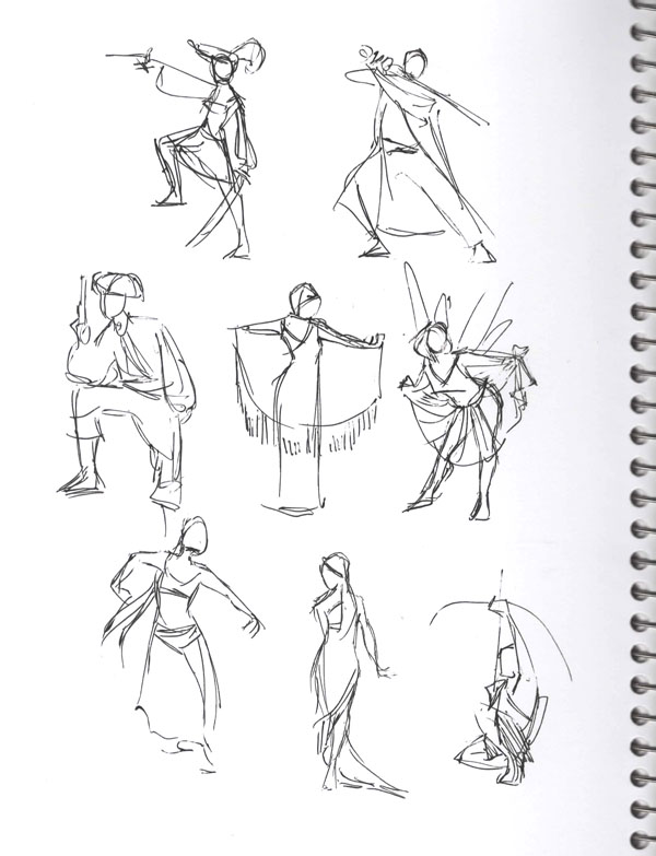 Kelley McMorris illustration: Figure Sketches