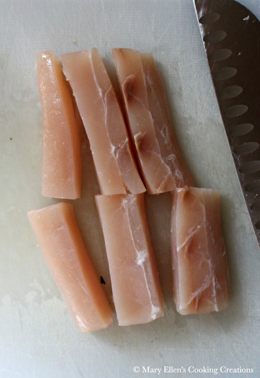 Mary Ellen's Cooking Creations: Crispy Fish Sticks with Pineapple Salsa