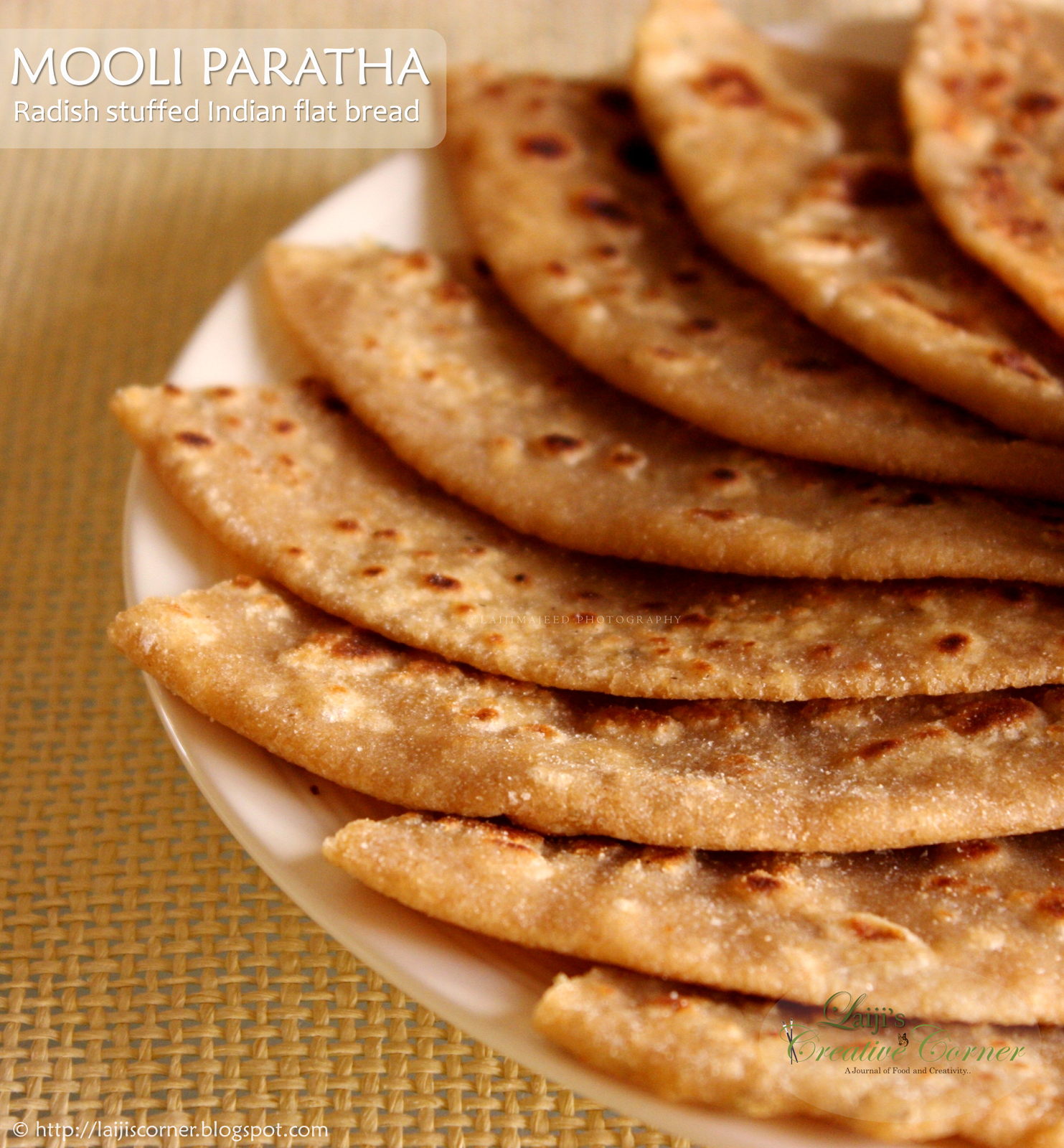 Laiji's Creative Corner: Mooli Paratha