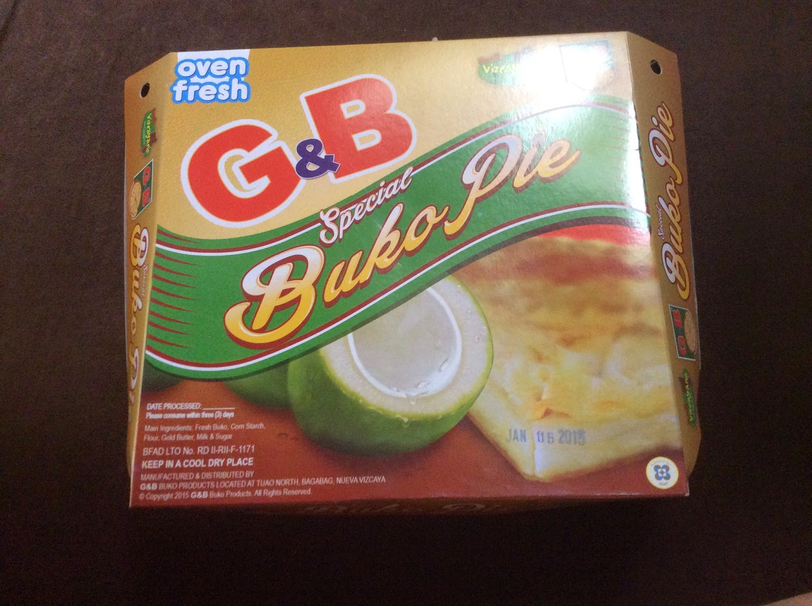 Famous Filipino Delicacies: Famous Buko Pie in Nueva Viscaya, Philippines