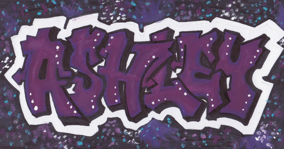 The Name Ashley In Graffiti